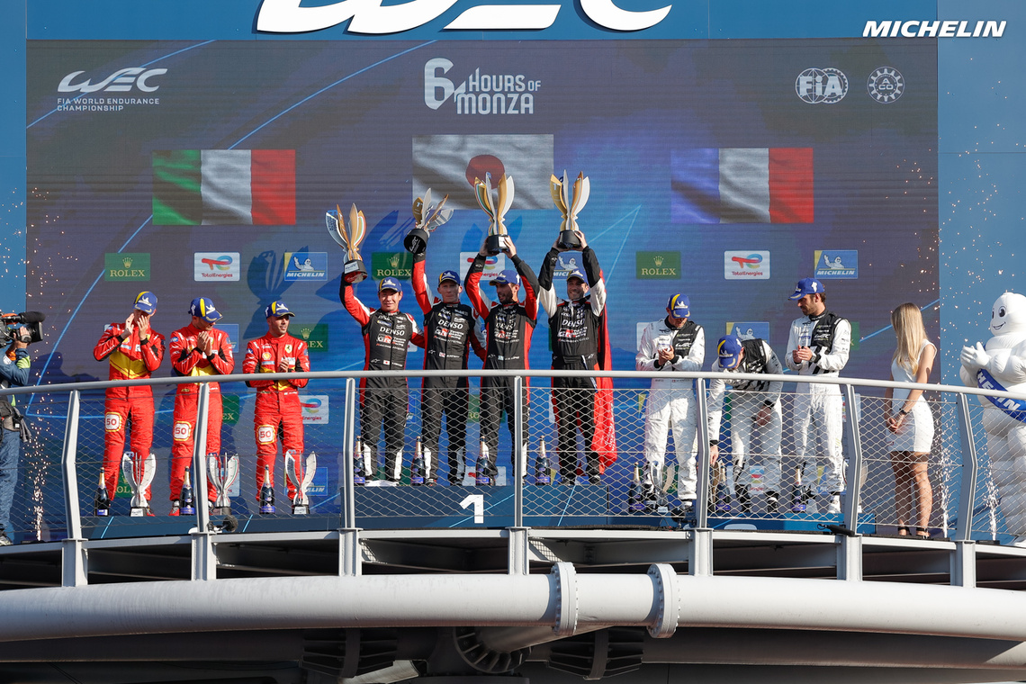 Three makes on the Monza podium with Michelin